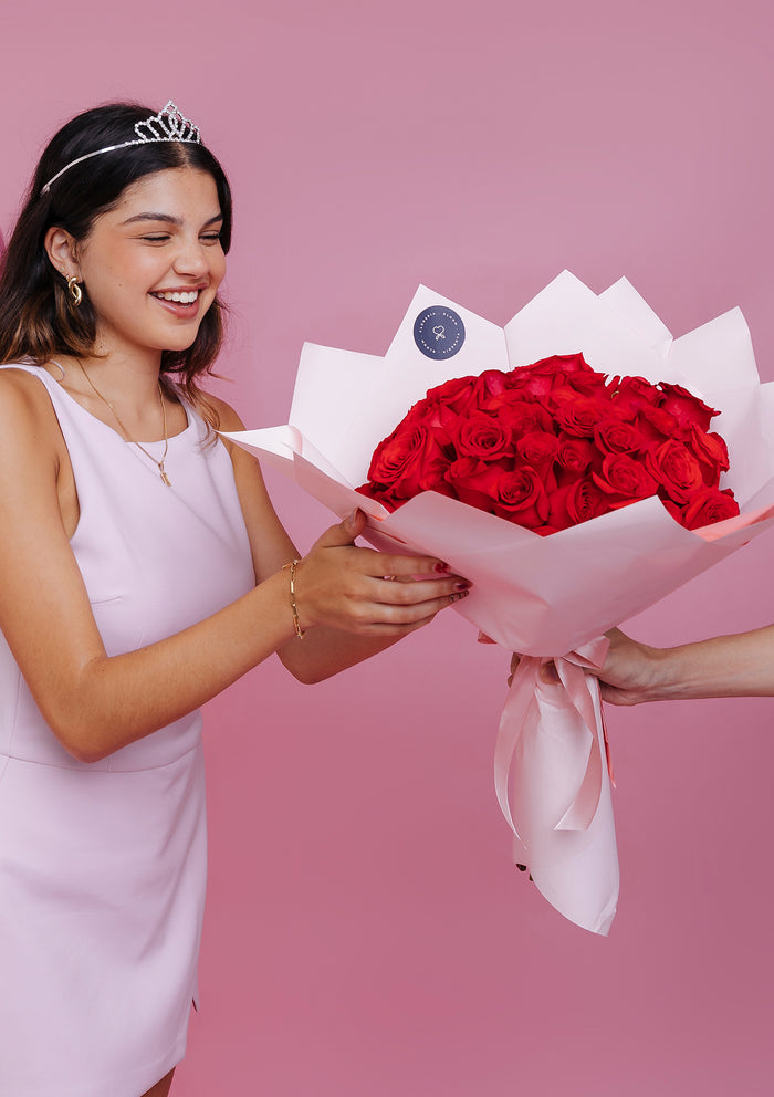 Ramo buchón 50 rosas - Día de la Novia