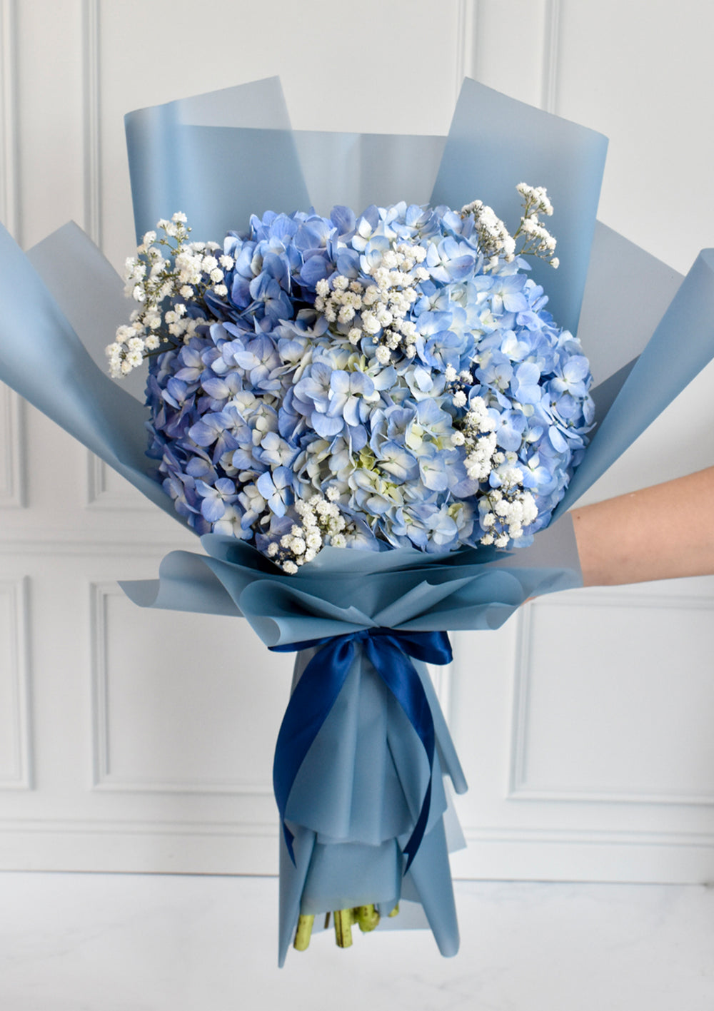 Ramo De Hortensias Azules